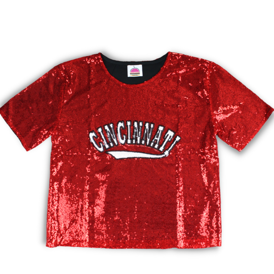 Cincinnati Red Sequin Shirt – MEL THE CLOTHING